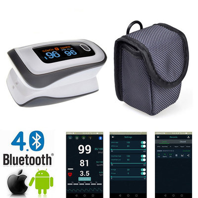 2017 newest Bluetooth Fingertip Pulse Oximeter Oximetro de dedo Blood Oxygen Saturation Oximetro a finger for Health