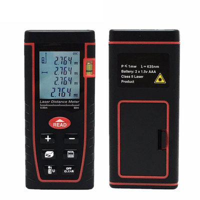 Laser Distance Meter 60M Laser Rangefinder Range Finder Digital Tape infrared ruler Measure Area/volume Tool