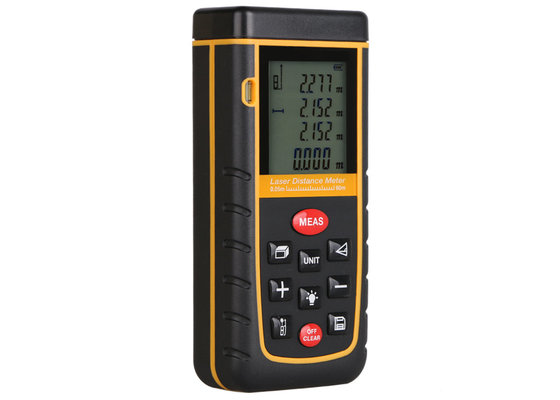 10 key 60M Laser Distance Meter Rangefinder Range Finder Electronic Ruler Digital Tape Measure Area volume Tool Bubble