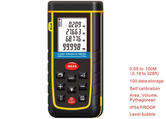 100M Laser Distance Meter Rangefinder Range Finder Electronic Ruler Digital Tape Measure Area volume Tool Bubble