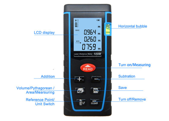 100M laser range finder distance tape measure roulette meter measuring the trena rangefinder Electronic ruler