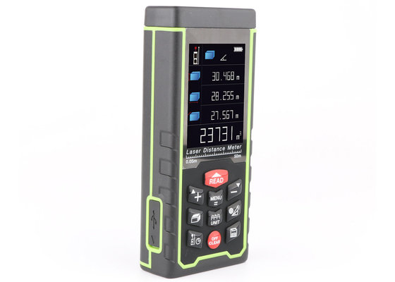 50m 164ft with Color LCD and Tilt angle Digital rechargeable Laser Rangefinder laser distance meter measure tools