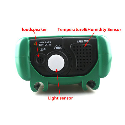 MS8229 Digital Multimeter 5 in 1 Noise Illumination Temperature Humidity Tester Diagnostic-tool Auto Range LCD Backlight