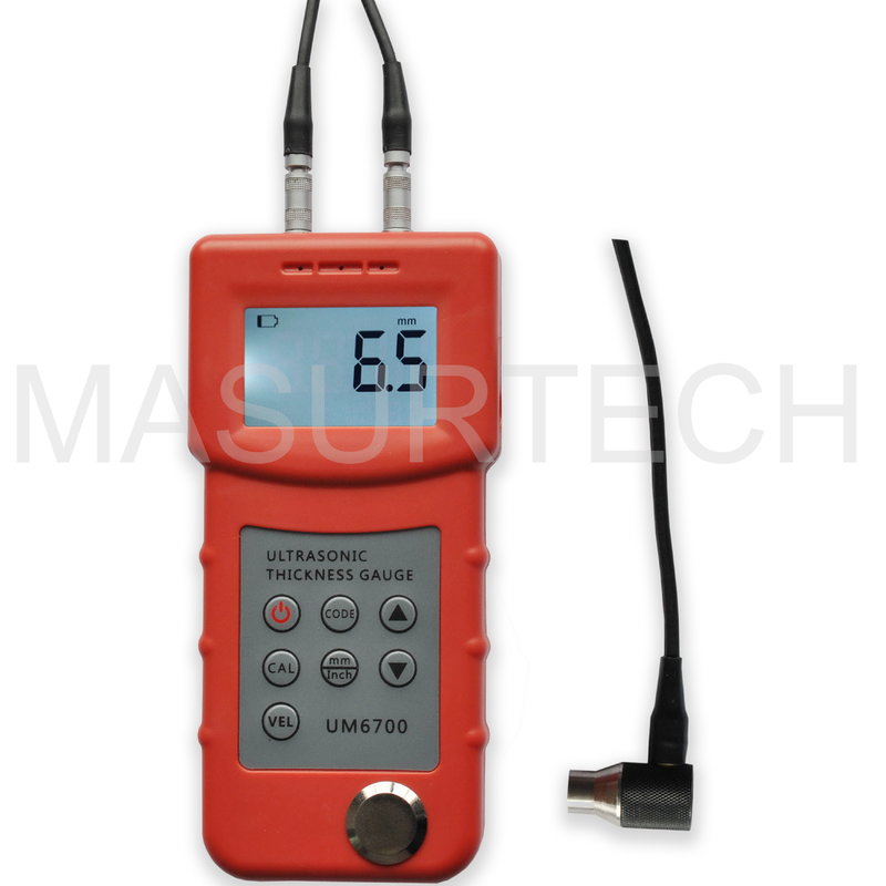 UM6700 Digital Portable Ultrasonic Thickness Gauge Meter Tester 1.0-280mm,0.05-11.8inch (i