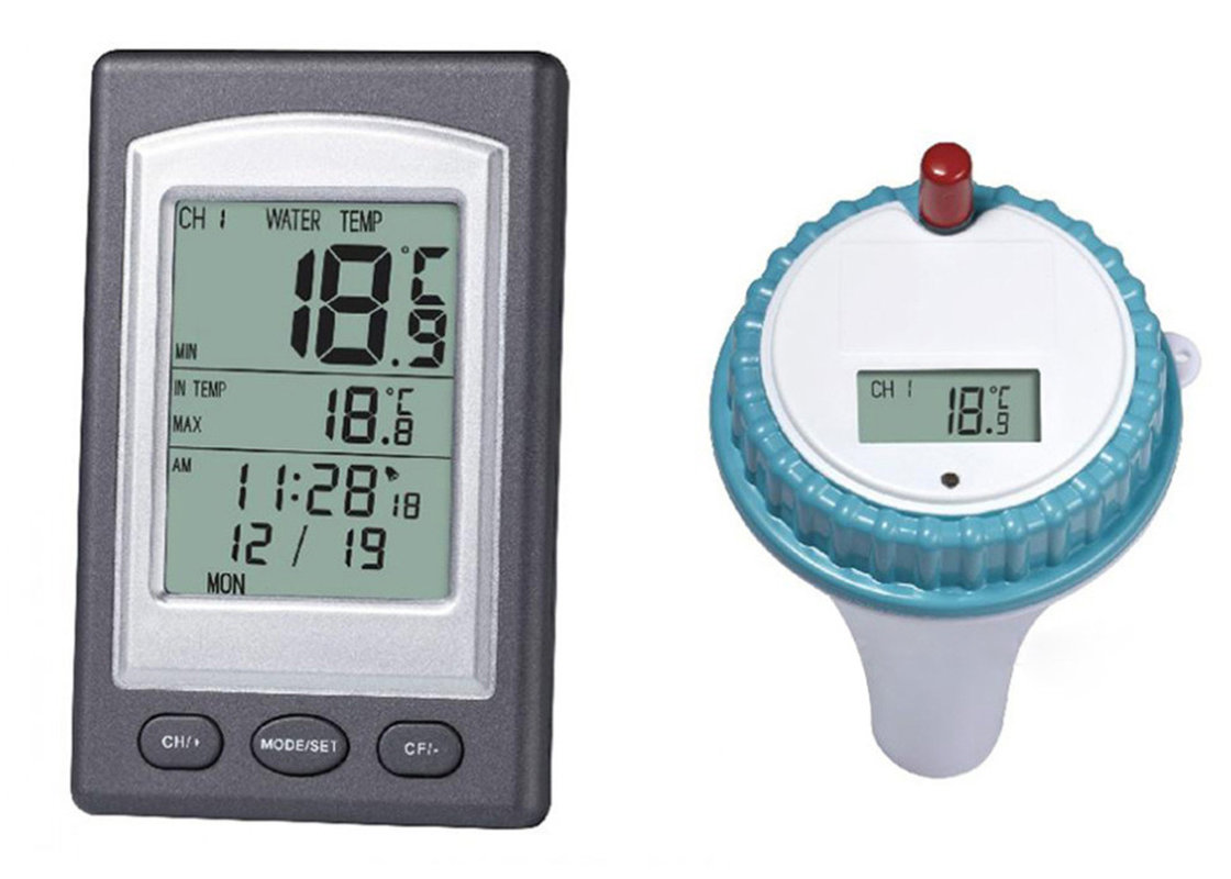 Professional Wireless Floating LCD Display Digital Waterproof Swimming Pool SPA Floating Thermometer With Receiver