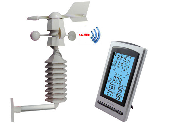 Household  433mhz Temperature Humidity Rain Pressure Wind Speed Wind Direction wireless weather station MS6610
