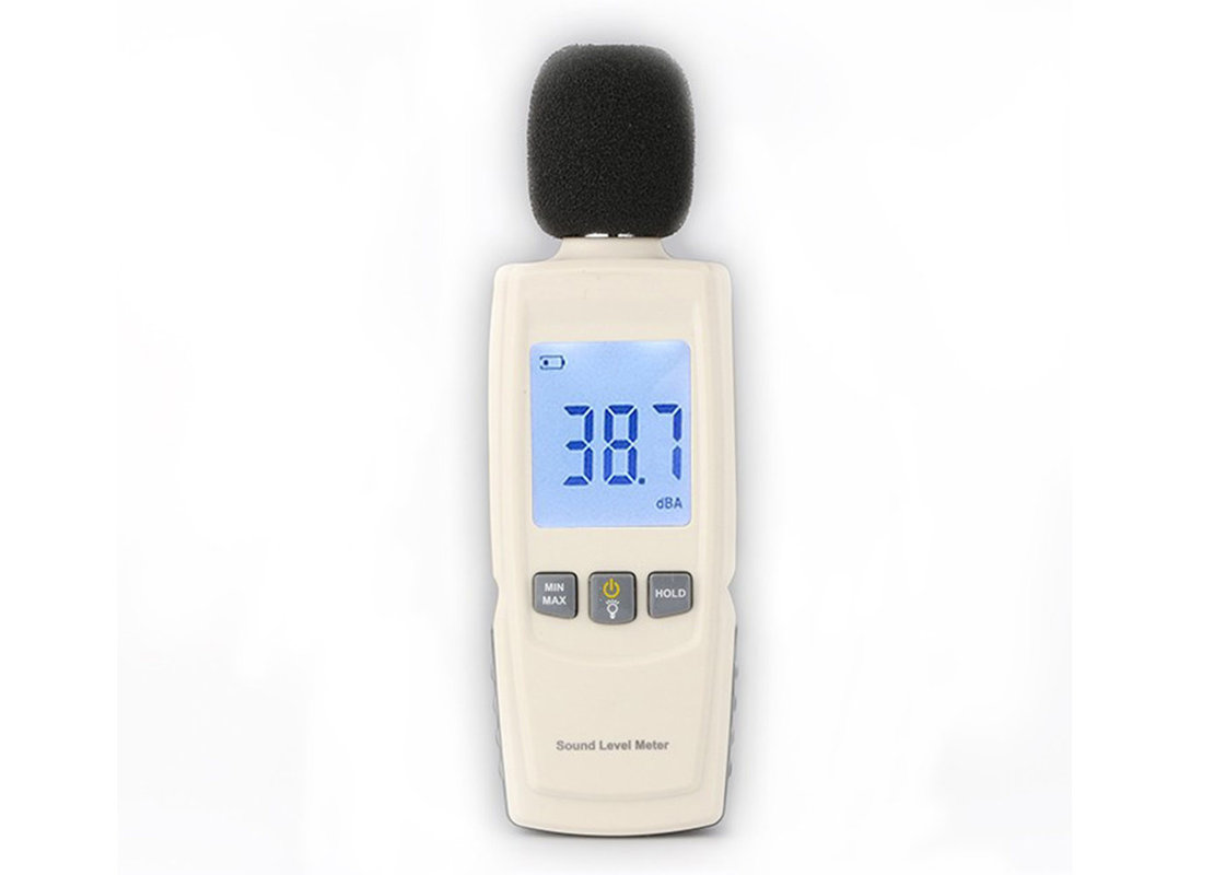 Digital sound level meter noise tester 30-130dB in decibels LCD screen With backlight Accuracy up to 1.5dB  MS1352