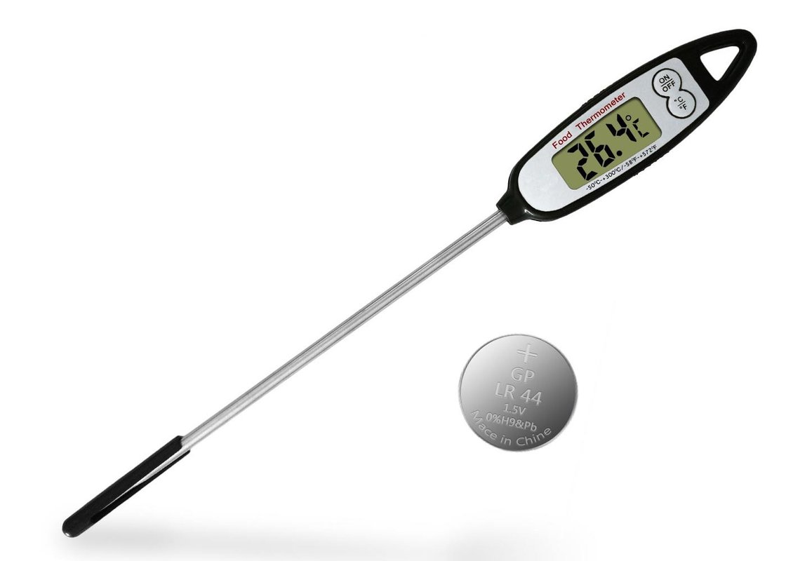 Meat Candy Thermometer with LCD Screen, Anti-Corrosion, Best for Kitchen, Grill, BBQ, Milk, and Bath Water  TP108