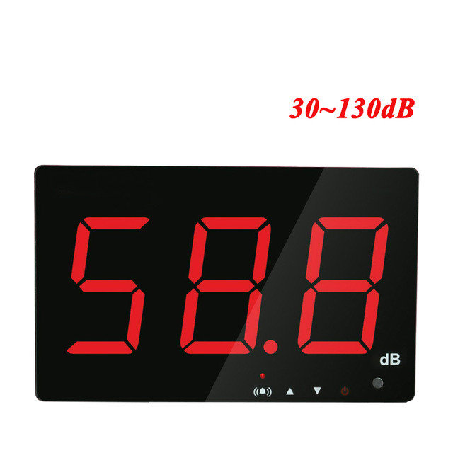 Digital Sound level meter 30~130db large screen display Restaurant Bar Indoor/office/home Wall hanging type noise meter