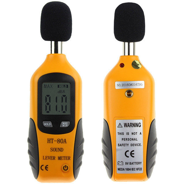 2017 Mini Portable Size Sound Level Meter LCD Digital Screen Display Noise Tester Noise Decibel Monitor Pressure Tester