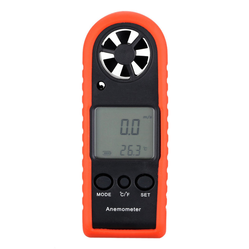 Wind Speed sensor Instrument Mini Handheld LCD Digital Anemometer air speed gauge flow meter tachometer