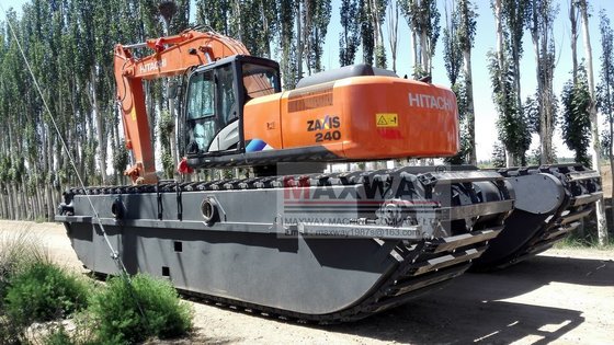 Amphibious Pontoons for 18--24 Ton Excavator , Model: MAX200PU