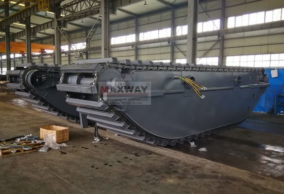 MAXWAY Amphibious Pontoon Undercarriage for 16--22 Ton Excavator , Model: MAX200PU-S