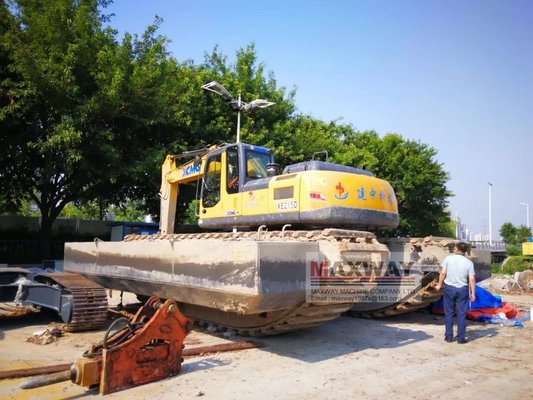 MAXWAY Amphibious Pontoon Undercarriage for 16--22 Ton Excavator , Model: MAX200PU-S
