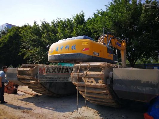 MAXWAY Amphibious Pontoon Undercarriage for 16--22 Ton Excavator , Model: MAX200PU-S