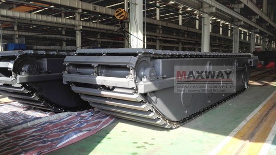 MAXWAY Amphibious Pontoon Undercarriage for 25--30 Ton Excavator , Model: MAX250PU