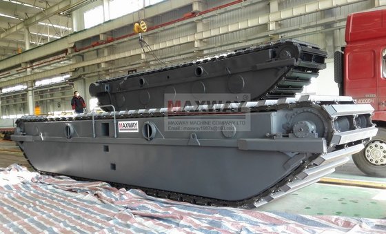 MAXWAY Amphibious Pontoon Undercarriage for 25--30 Ton Excavator , Model: MAX250PU