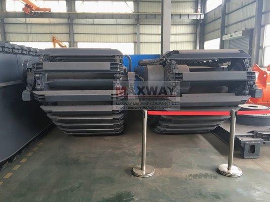 MAXWAY Amphibious Pontoon Undercarriage for 10--15 Ton Excavator , Model: MAX150PU