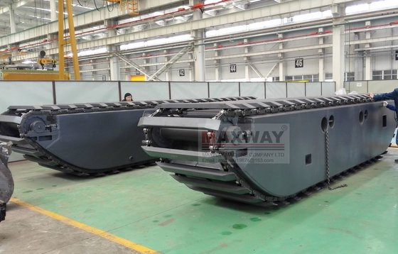 MAXWAY Amphibious Pontoon Undercarriage for 10--15 Ton Excavator , Model: MAX150PU