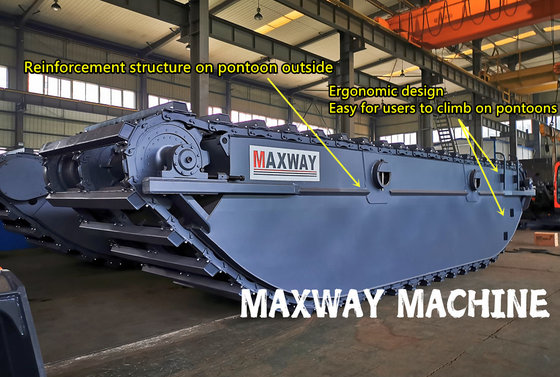 MAXWAY MMCL Amphibious Pontoon Undercarriage for Excavator , Model: MAX200PU