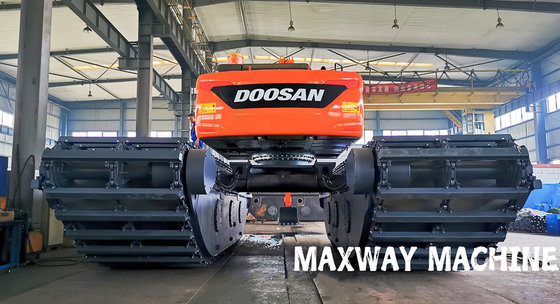 MAXWAY MAX215SD-LA Amphibious Excavator with Side Pontoon and Hydraulic Pile