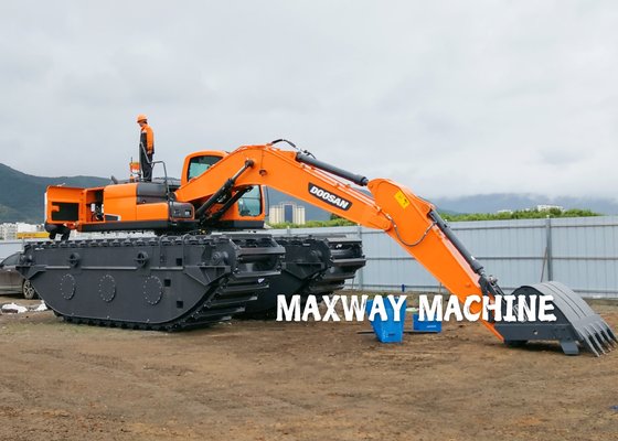 MAXWAY Amphibious Pontoon Undercarriage for SANY, DOOSAN, KOMATSU, KOBELCO, Model: MAX200PU-S