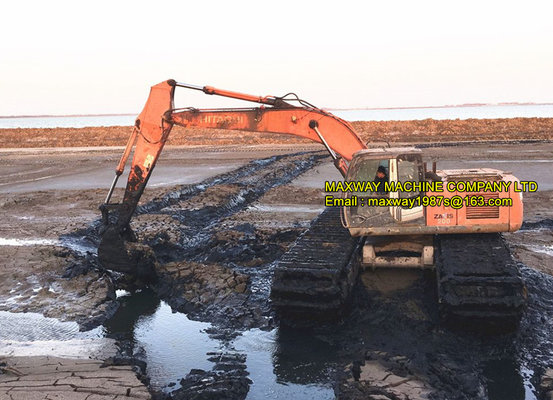 MAXWAY Amphibious Pontoon Undercarriage for HITACHI 180, 200, 210, 230,  Model: MAX200PU-S