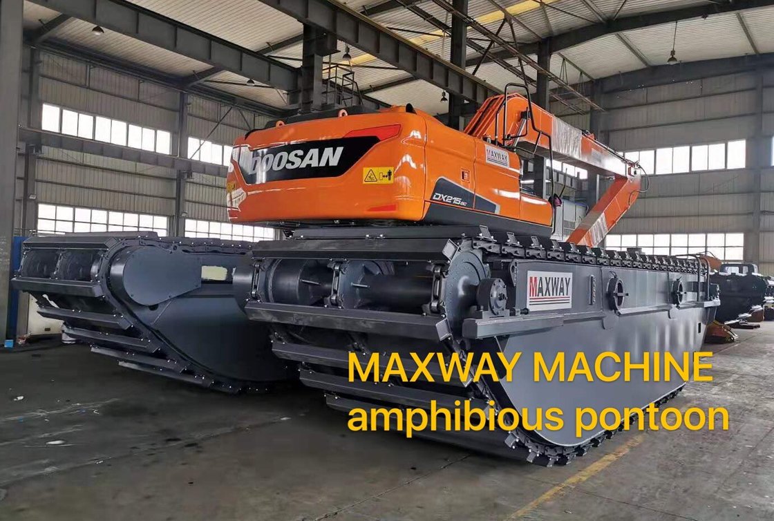 MAXWAY 21.5 Ton New DOOSAN Heavy Duty Amphibian Excavator with 15 Meter Long Arm for Sale