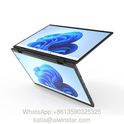 Gaming laptop 14 inch DOUBLE screen laptop tablet ，Ready in stock, support Small MOQ