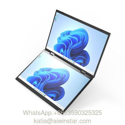 Gaming laptop 14 inch DOUBLE screen laptop tablet ，Ready in stock, support Small MOQ