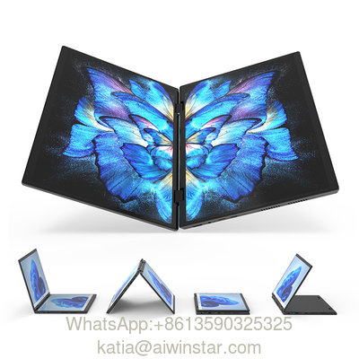 Gaming laptop 14 inch DOUBLE screen laptop tablet ，Ready in stock, support Small MOQ