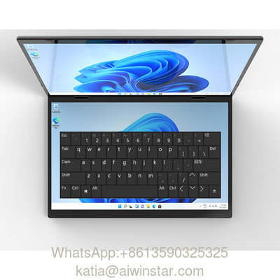 Gaming laptop 14 inch DOUBLE screen laptop tablet ，Ready in stock, support Small MOQ