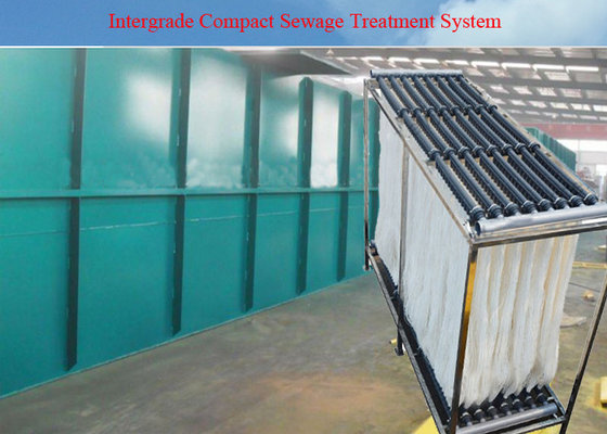 PLC Control MBR System Industrial Wastewater Treatment Plant , PVDF Membrane