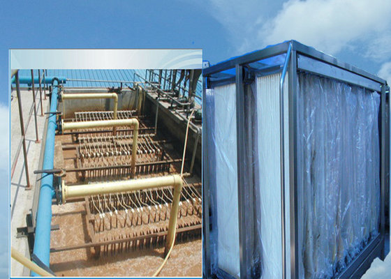 PLC Control MBR System Industrial Wastewater Treatment Plant , PVDF Membrane