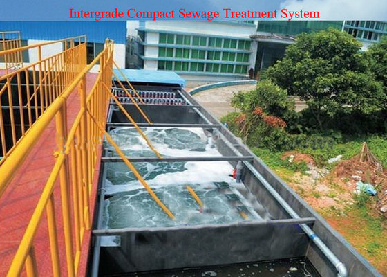 PLC Control MBR System Industrial Wastewater Treatment Plant , PVDF Membrane