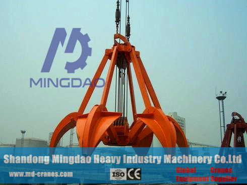 China Professional CE ISO Approved And China Factory Direct Supplied Wire Rope Orange Peel Grab Bucket supplier