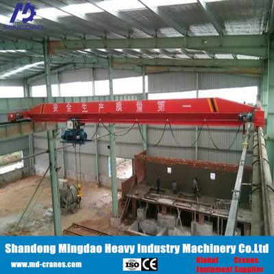 LD Model  5ton Lift Capacity 22m Span Length Top Running Single Girder Bridge Crane supplier