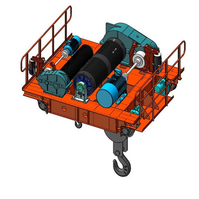 Heavy Duty 3-200ton Electric Winch Used on QD Double Girder Crane, Electric Winch on Double Girder Gantry Crane supplier