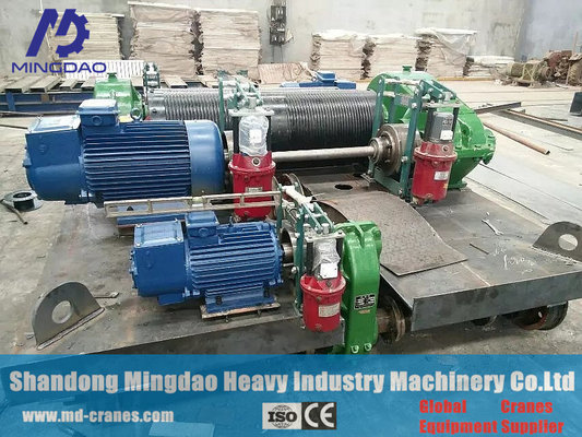 Heavy Duty 3-200ton Electric Winch Used on QD Double Girder Crane, Electric Winch on Double Girder Gantry Crane supplier