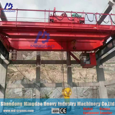Customized Type Factory Direct Supplied 200 Ton QD Model Heavy Duty Double Girder Bridge Crane supplier