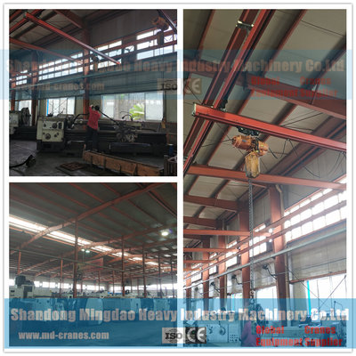 Free Standing Work Station Type Monorail Overhead Crane , Ceiling Mounted Monorail Crane System supplier