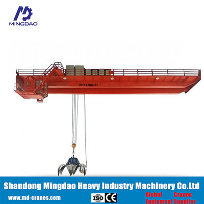 China Made Factory Direct Supplied Garbage Grab Crane Claw Machine for Sale Double Girder Overhead Crane supplier