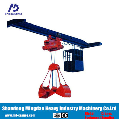 China Made Factory Direct Supplied Garbage Grab Crane Claw Machine for Sale Double Girder Overhead Crane supplier