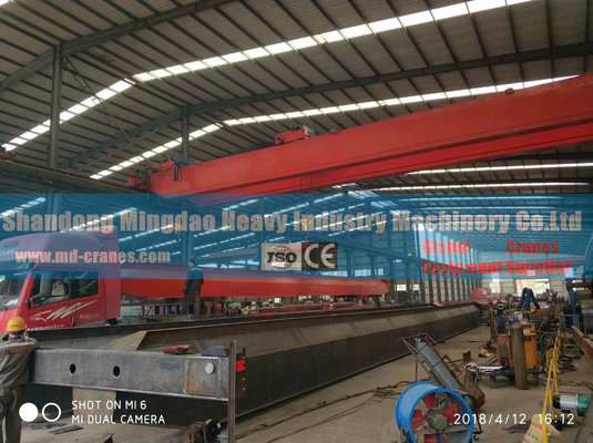 Remote Radio Control 10 Ton Overhead Crane Include Rails and Power Suplly Bus Bar supplier