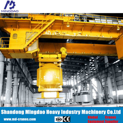 Wireless Remote Control Metallurgy Meltworkshop Using Double Girder Overhead Crane supplier