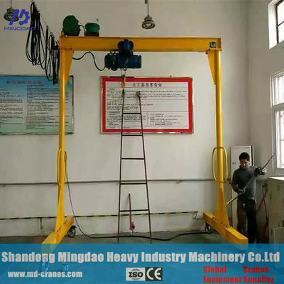 Light Duty Hand Pushing Type Mobile Portable Mini Gantry Crane supplier