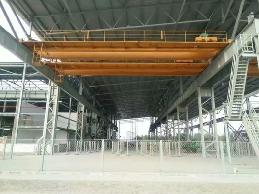High Quality Machinery 10 ton 20 ton Travelling Beam Overhead Crane with Forging Standard Hook Block supplier