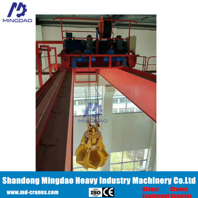 China Made  Hydraulic Overhead Bridge Grab Bucket Crane for Waste Incineration Plants Using supplier