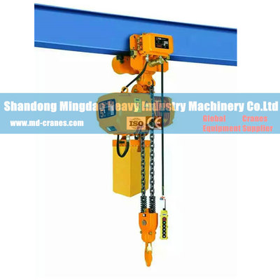 China Mingdao 500KG 1000kg Sling Type Electric Chain Hoist with Trolley supplier