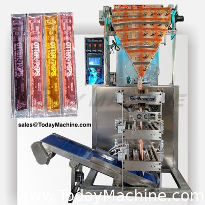 Automatic Multi Lanes Liquid Sachet Packing Machine 4 Side Seal Packaging Machine